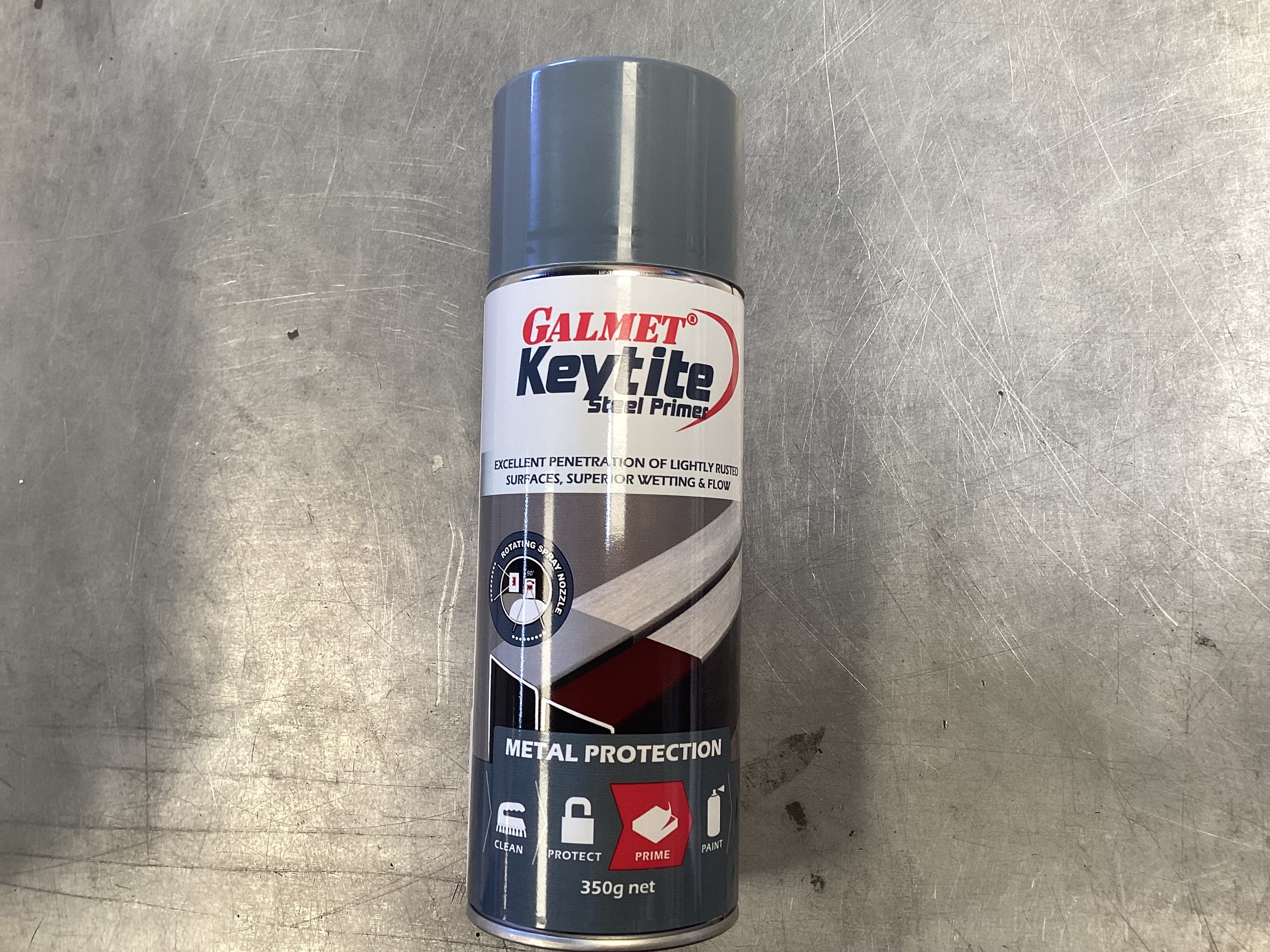 Galmet Keytite Steel Primer Grey Aerosol 350gm